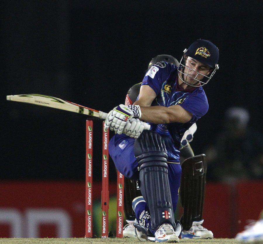 Hamish Rutherford sweeps the ball | ESPNcricinfo.com