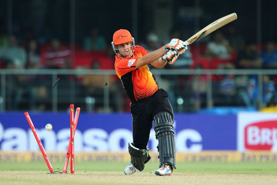 Tom Triffitt's stumps were castled by Rishi Dhawan | ESPNcricinfo.com