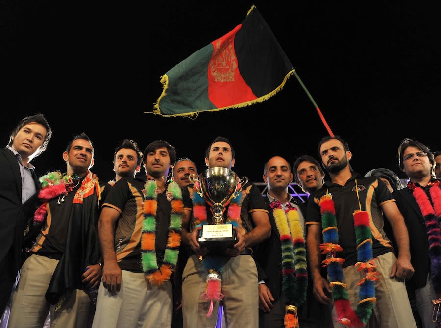 The Afghanistan team received a grand welcome | ESPNcricinfo.com