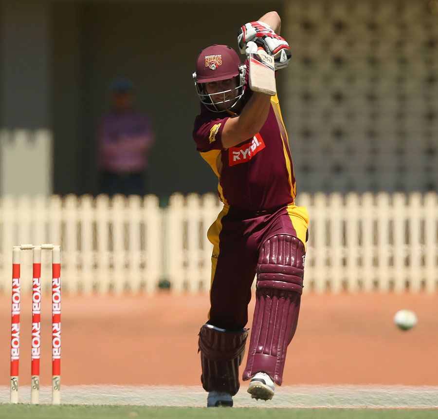 Greg Moller poses for the cameras after executing a drive ...