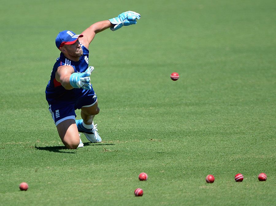 Matt Prior works on his keeping | ESPNcricinfo.com