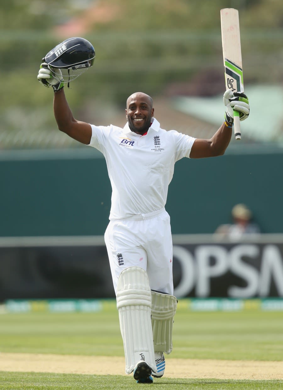 Michael Carberry celebrates his hundred | ESPNcricinfo.com