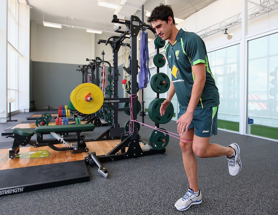 Mitchell Starc at the gym | ESPNcricinfo.com