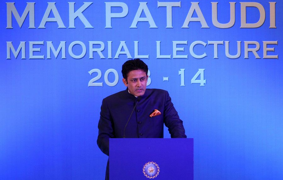 Anil Kumble delivers the annual Mansur Ali Khan Pataudi lecture ...