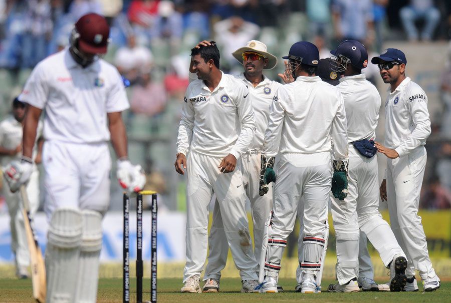 Pragyan Ojha removed Kieran Powell for 48 soon after lunch ...