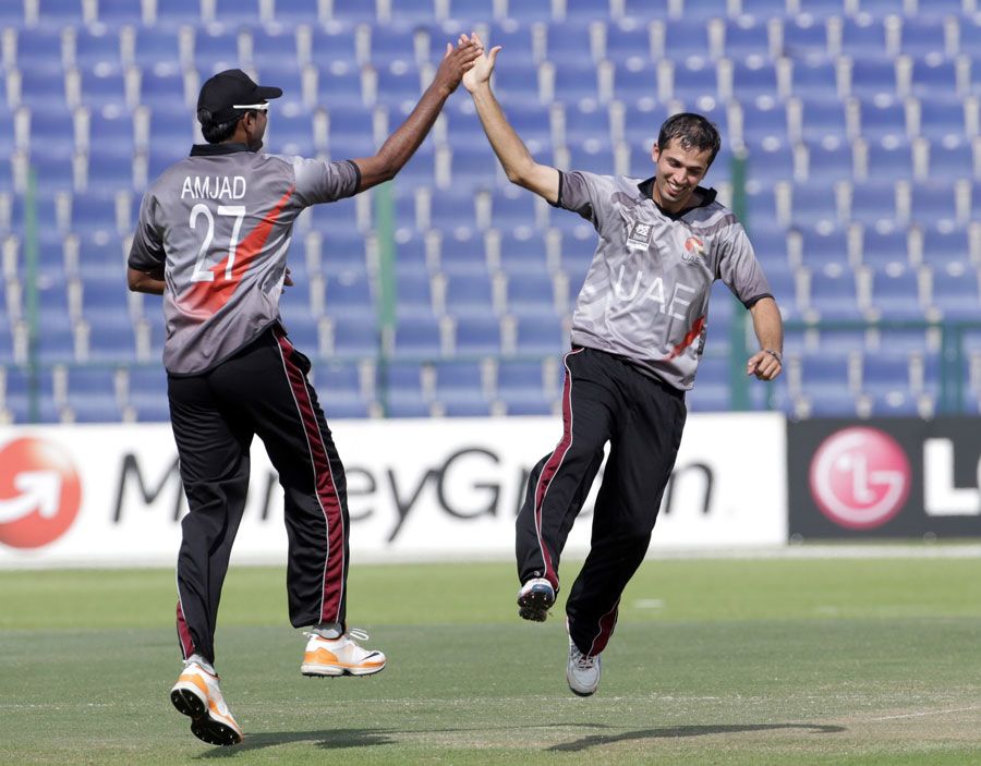 Rohan Mustafa celebrates a wicket | ESPNcricinfo.com