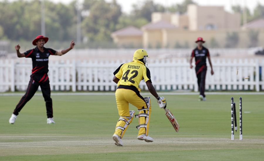 Hamu Kayondo Bagenda survives a run out | ESPNcricinfo.com