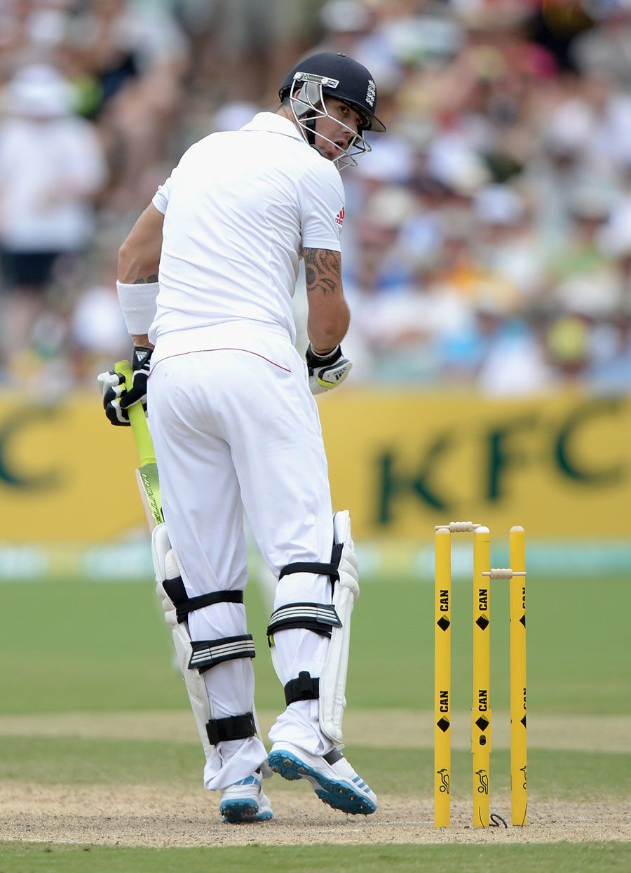 Kevin Pietersen chopped onto his off bail | ESPNcricinfo.com