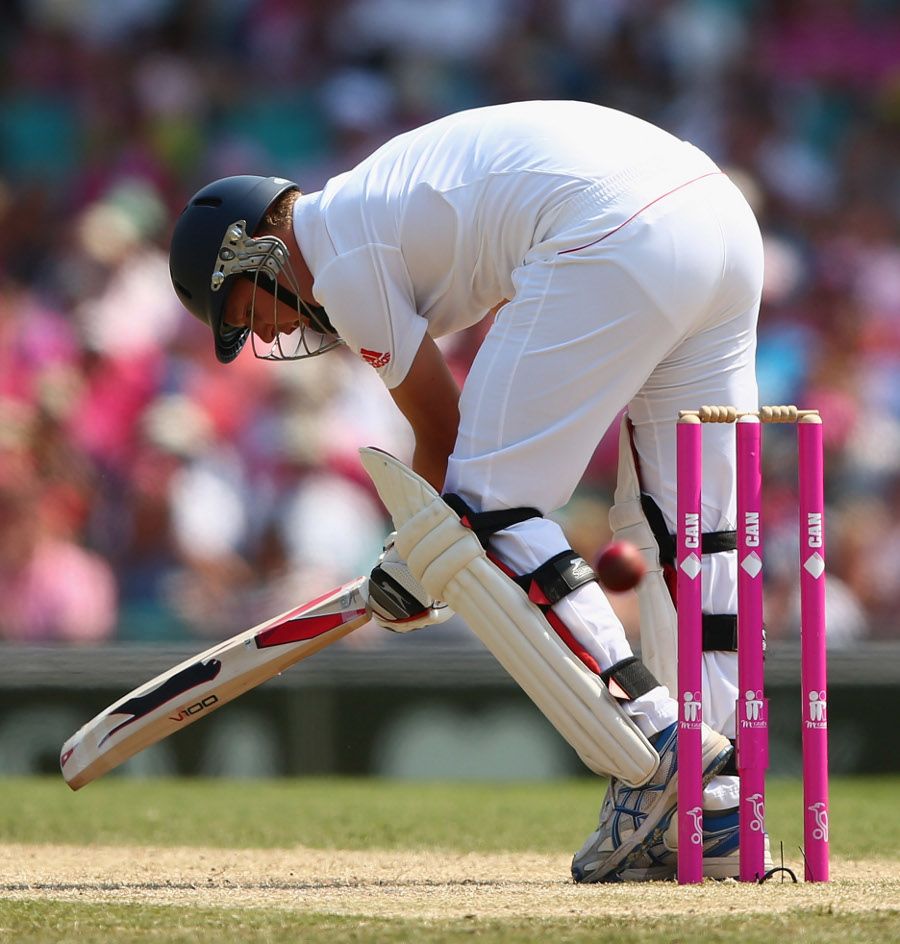 Gary Ballance was lbw to one that kept a little low from Mitchell Johnson | ESPNcricinfo.com