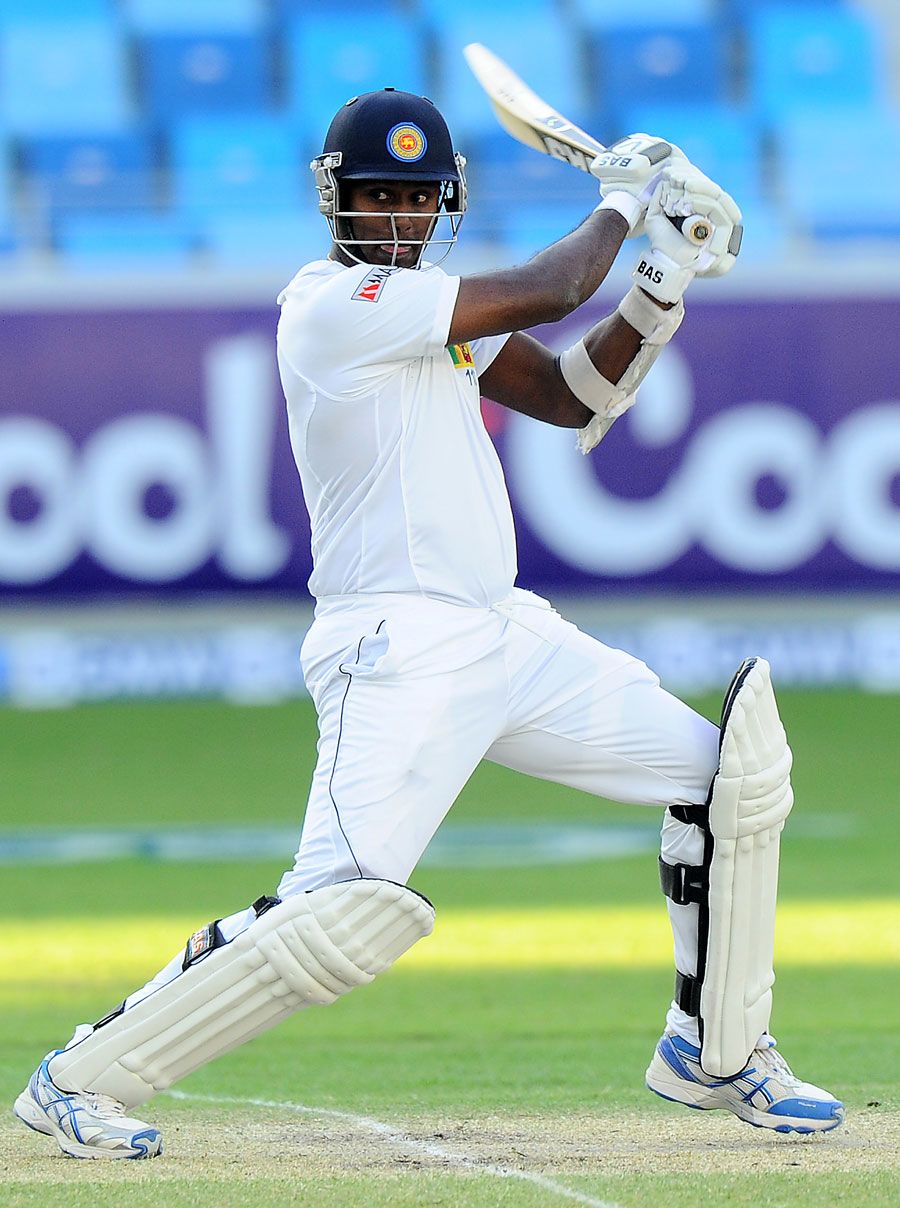 Angelo Mathews cuts the ball strongly | ESPNcricinfo.com