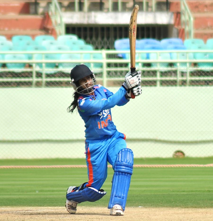 Mithali Raj launches into one during her century | ESPNcricinfo.com