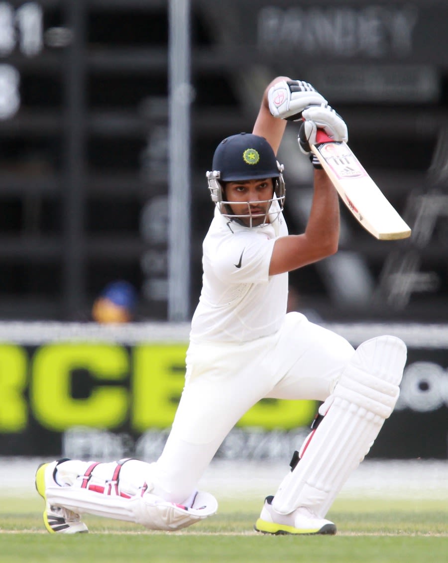 Rohit Sharma drives during his half-century | ESPNcricinfo.com
