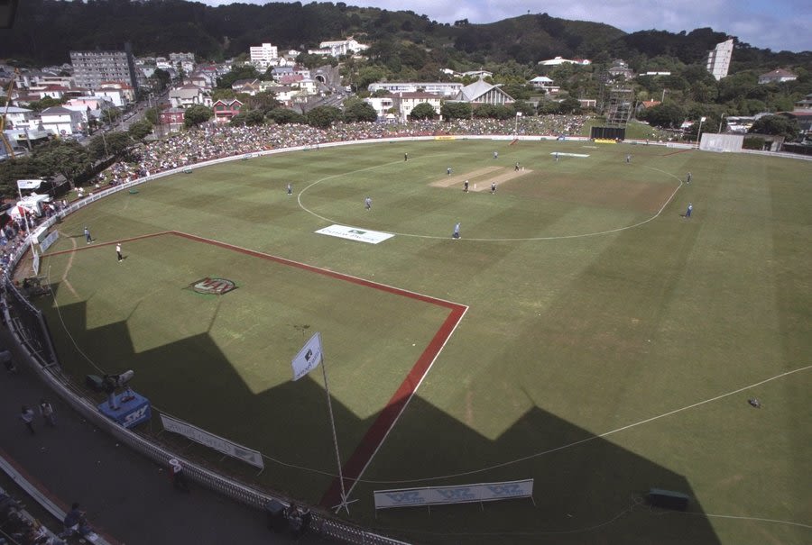 A view of the Hamilton Oval during the Cricket Max game between New ...