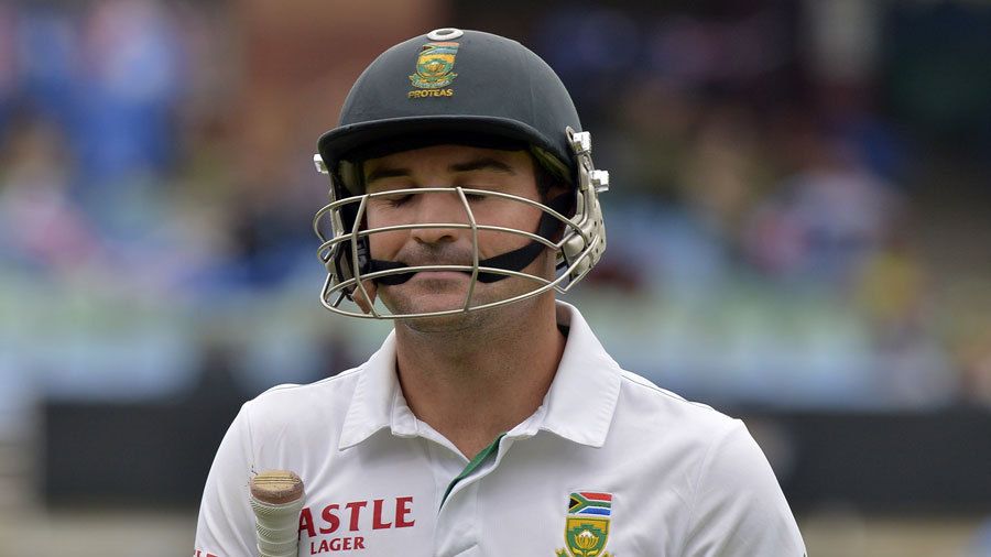 Elgar reprimanded for hitting stump with bat | ESPNcricinfo