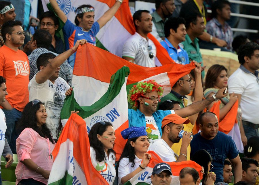 Indian fans cheer on their side | ESPNcricinfo.com