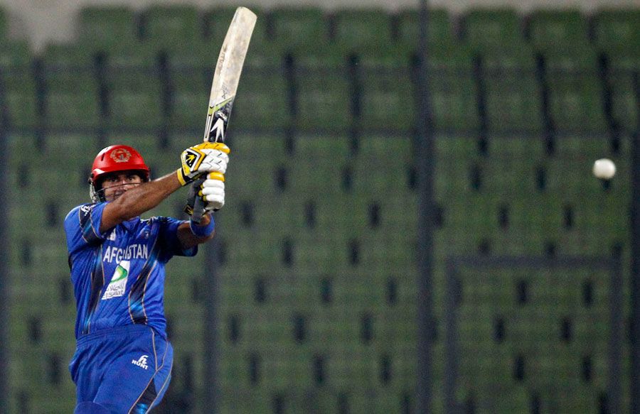 Mohammad Nabi pulls the ball | ESPNcricinfo.com
