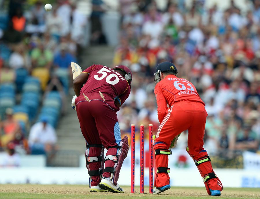 Dwayne Smith was beaten by one that clipped the bails | ESPNcricinfo.com