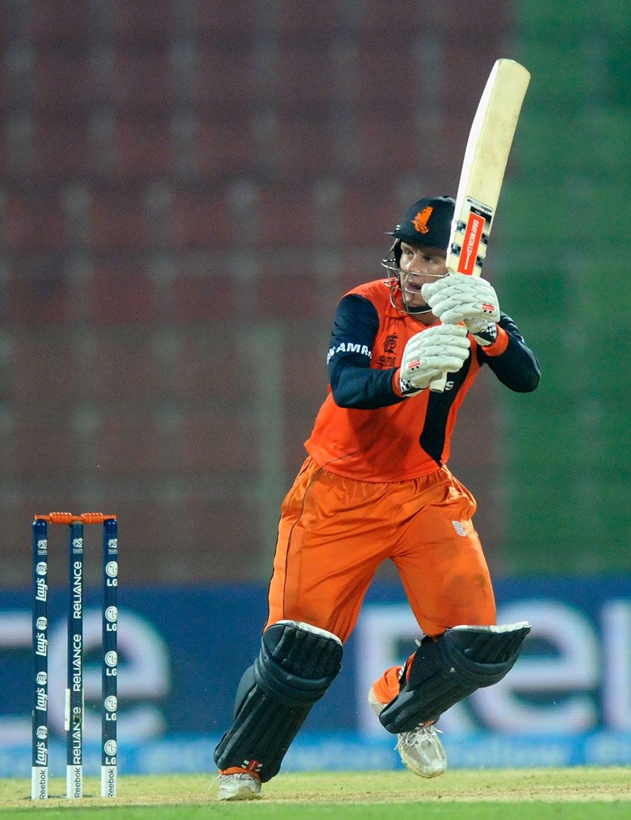 Stephan Myburgh plays a shot on the leg side | ESPNcricinfo.com