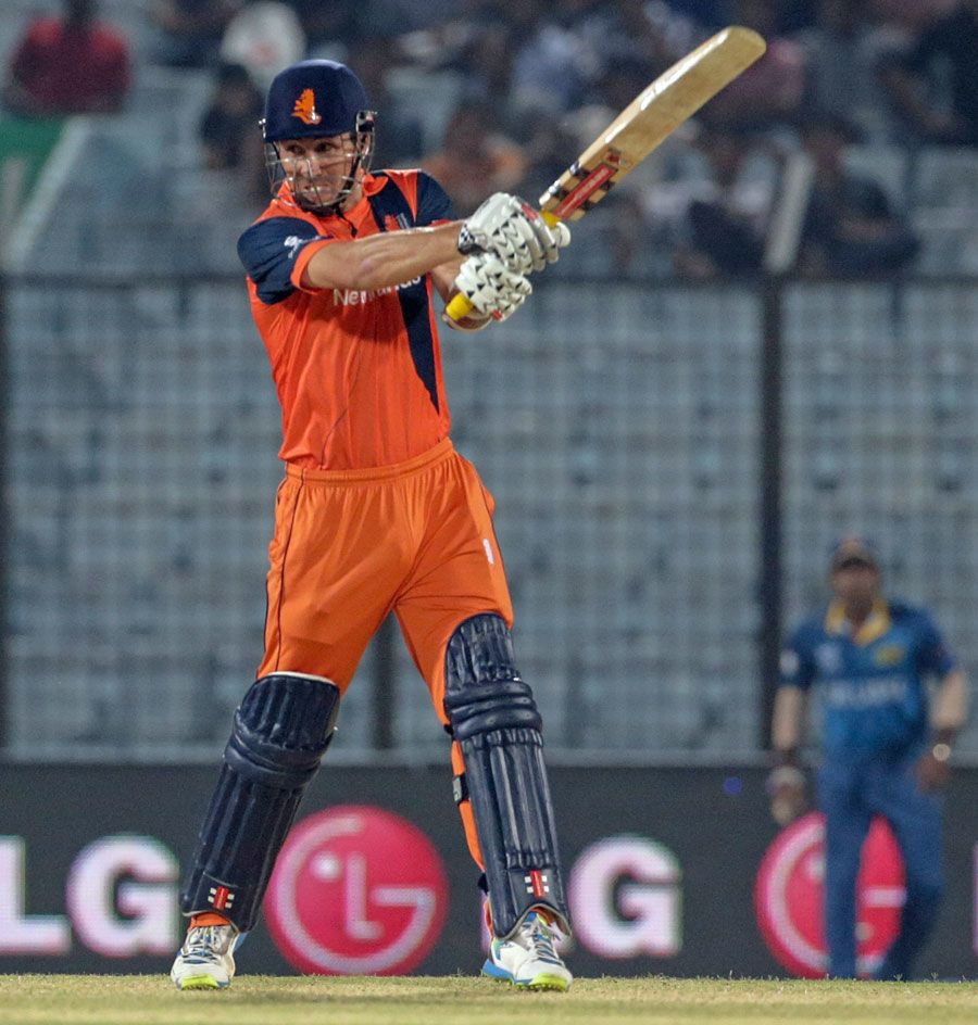 Tom Cooper was the only Netherlands batsman to score in double figures ...