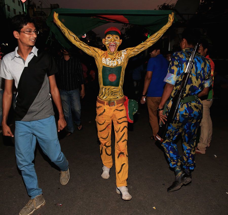A fan makes his allegiances well known | ESPNcricinfo.com
