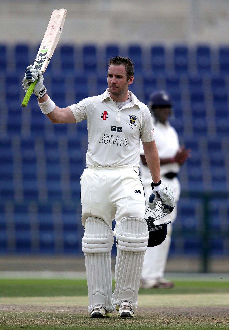 Mark Stoneman hit the first hundred of the English season...in Abu ...