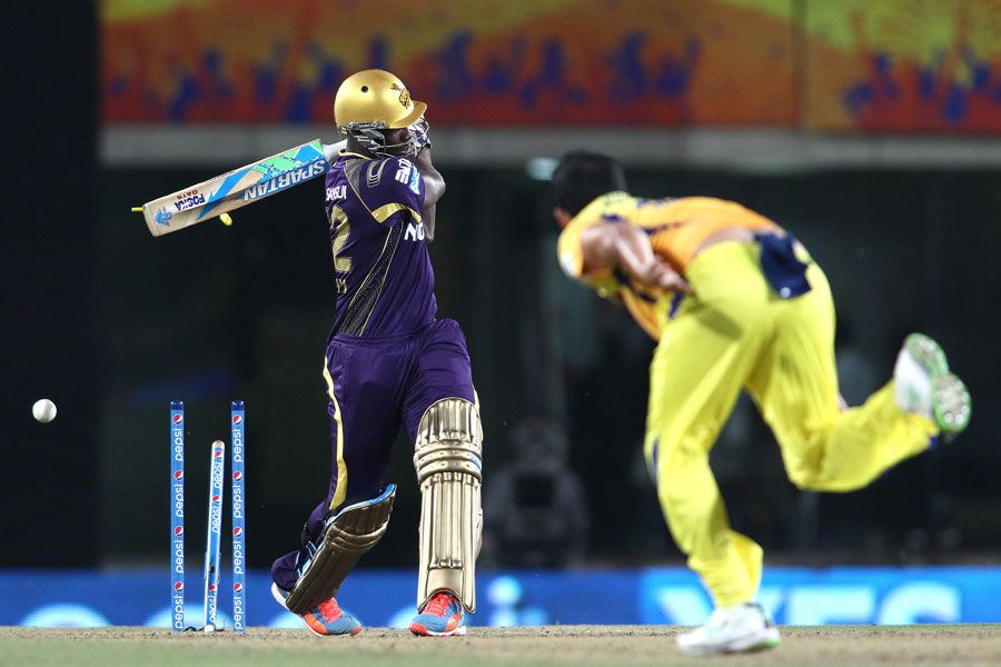 Andre Russell is bowled | ESPNcricinfo.com