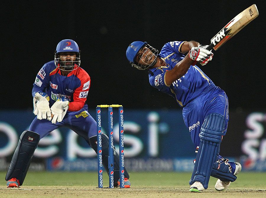 Rajat Bhatia launches one into the stands | ESPNcricinfo.com