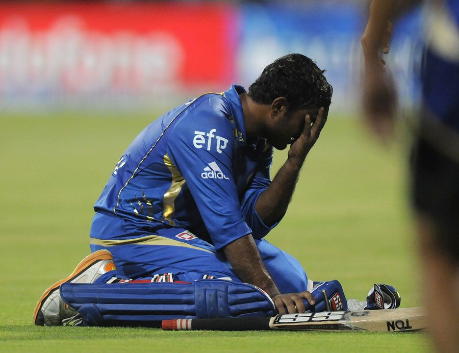 Ambati Rayudu is in tears after getting run out | ESPNcricinfo.com
