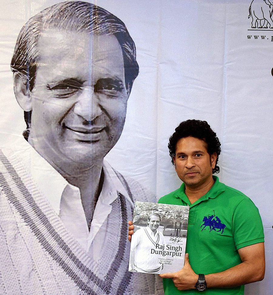 Sachin Tendulkar during the launch of the book Raj Singh Dungarpur - A ...