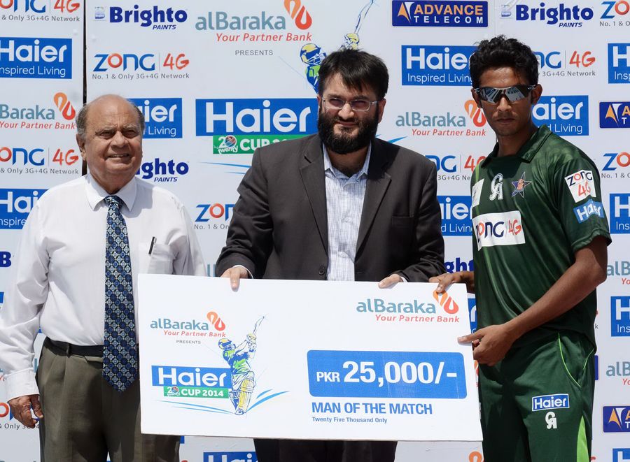 Raza Hasan was Man of the Match after claiming 3 for 16 | ESPNcricinfo.com
