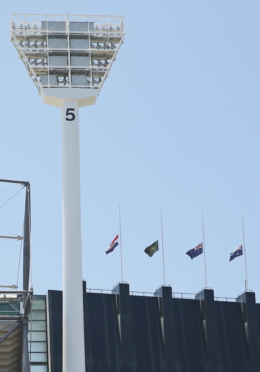 Flags fly at half mast at the MCG | ESPNcricinfo.com