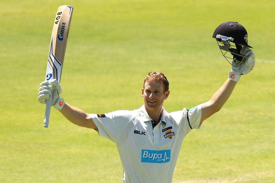 Adam Voges celebrates his second hundred of the match | ESPNcricinfo.com