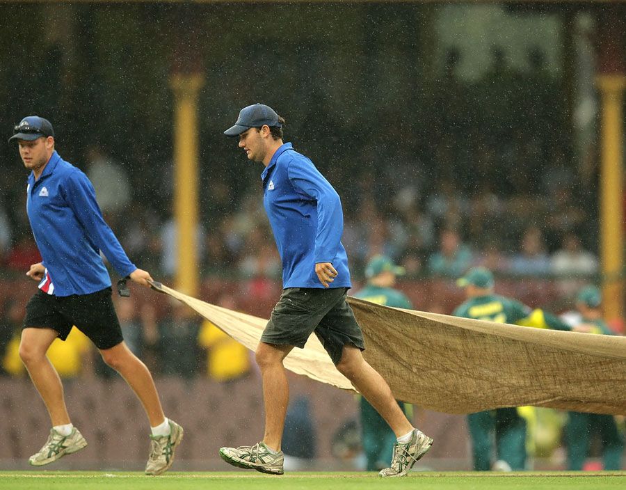 The covers come on at rainy SCG | ESPNcricinfo.com