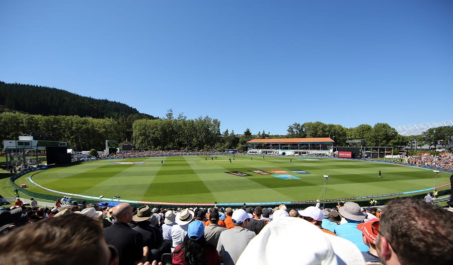 New Zealand had strong support from their fans at the University Oval ...