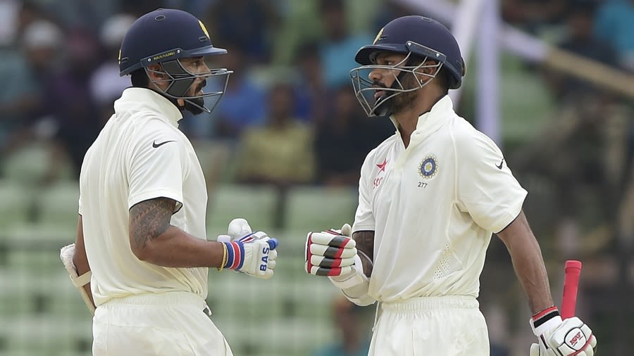 Dhawan and Vijay flay listless Bangladesh | ESPNcricinfo