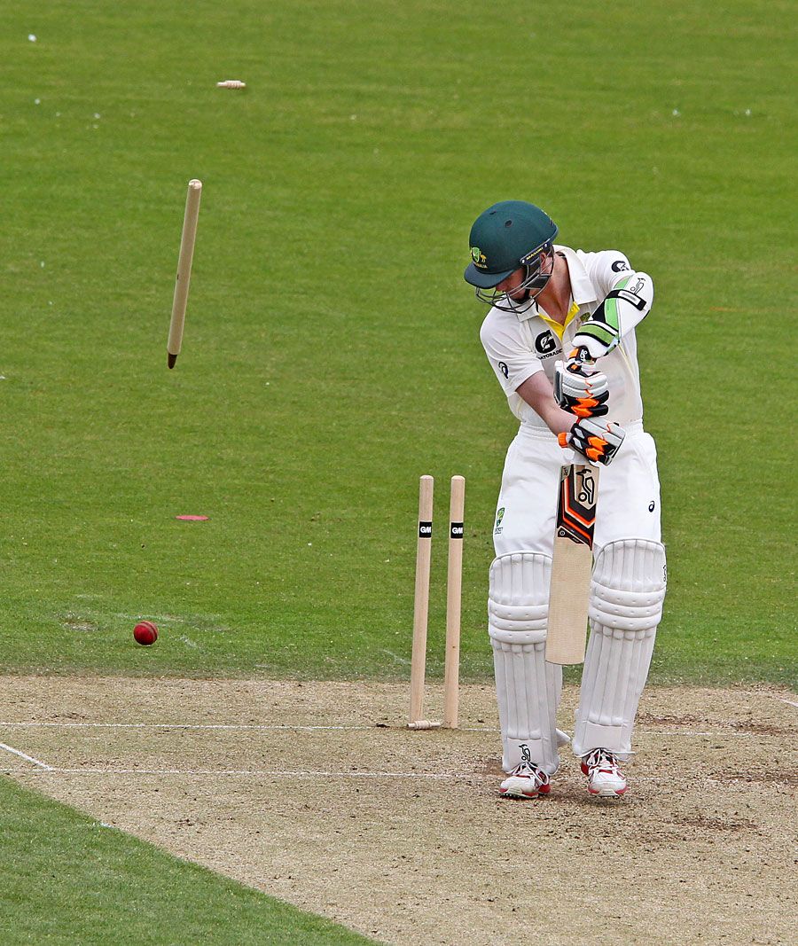 Sam Grimwade loses his off stump | ESPNcricinfo.com