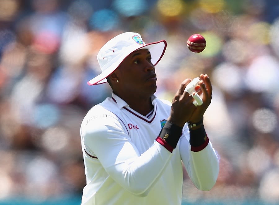 Marlon Samuels took a catch at short extra cover to dismiss David ...