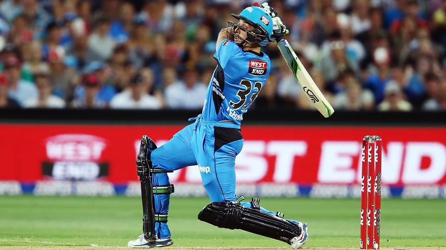 AS vs HH Cricket Scorecard, 28th Match at Adelaide, January 13, 2016