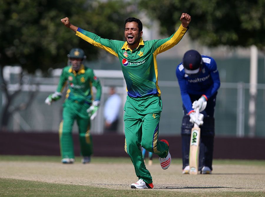 Mohammad Nawaz celebrates the wicket of Daniel Bell-Drummond ...