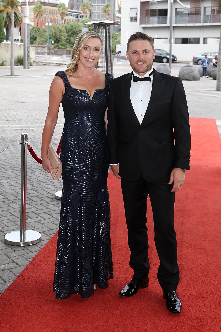 Brendon McCullum with his wife Ellissa at the New Zealand Halberg ...