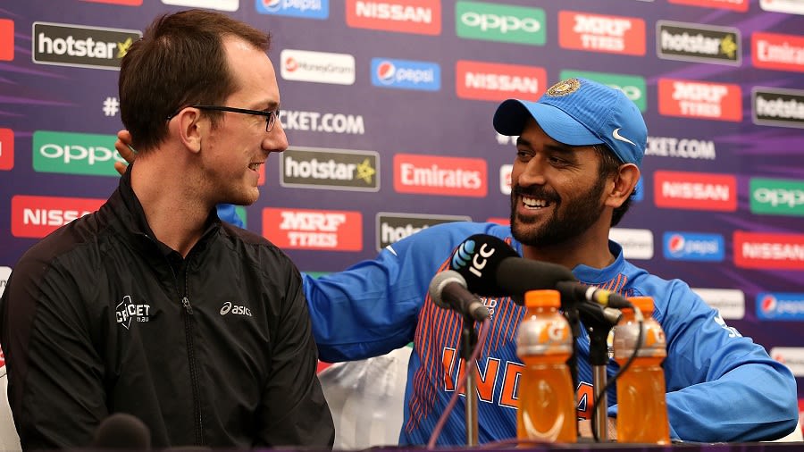 MS Dhoni turns interviewer to quash retirement talk | ESPNcricinfo