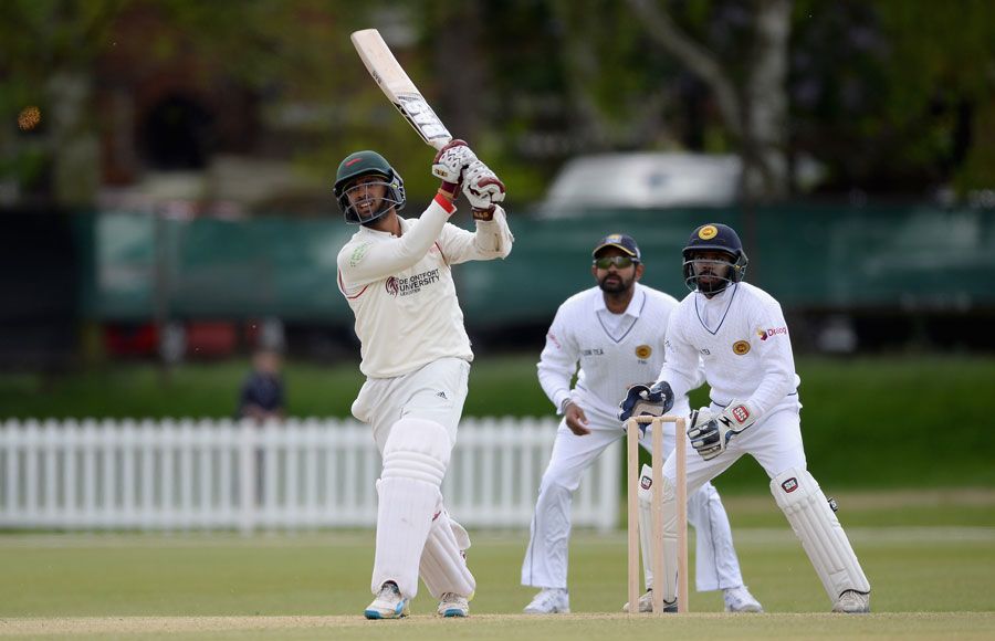 Aadil Ali hits down the ground during his 46 | ESPNcricinfo.com