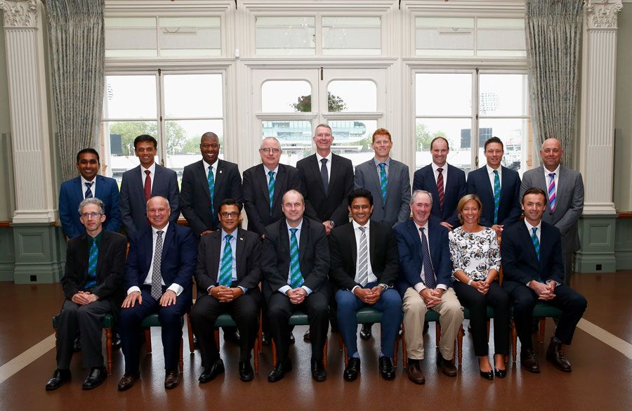 ICC cricket committee members: (back L to R) Mahela Jayawardene, Rahul ...