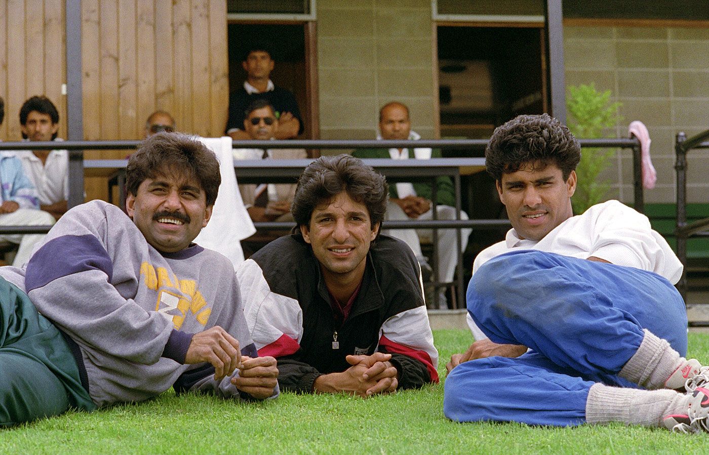 Javed Miandad, Wasim Akram and Waqar Younis relax | ESPNcricinfo.com