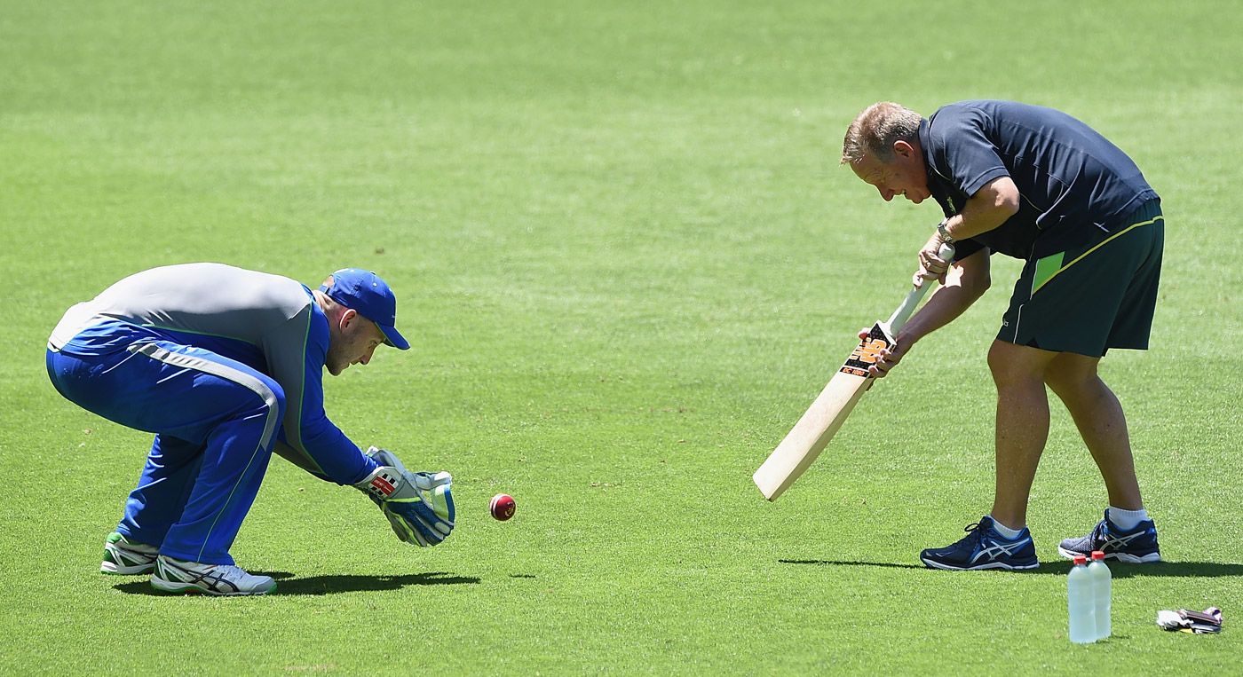 Peter Nevill trains with Ian Healy at the Gabba | ESPNcricinfo.com Peter Nevill trains with Ian Healy at the Gabba | ESPNcricinfo.com