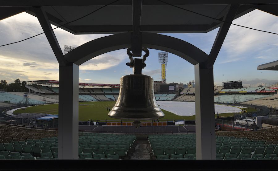 The newly-installed bell at Eden Gardens | ESPNcricinfo.com