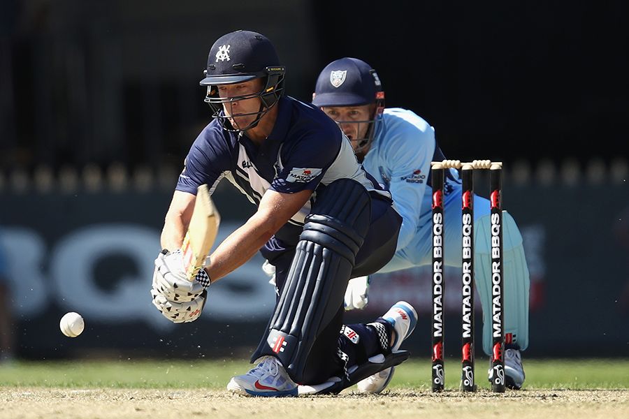 Cameron White shapes up to play a reverse sweep | ESPNcricinfo.com