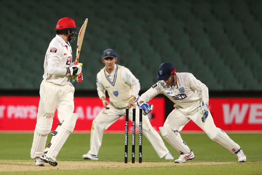 Peter Nevill stumps Chadd Sayers for 35 | ESPNcricinfo.com Peter Nevill stumps Chadd Sayers for 35 | ESPNcricinfo.com