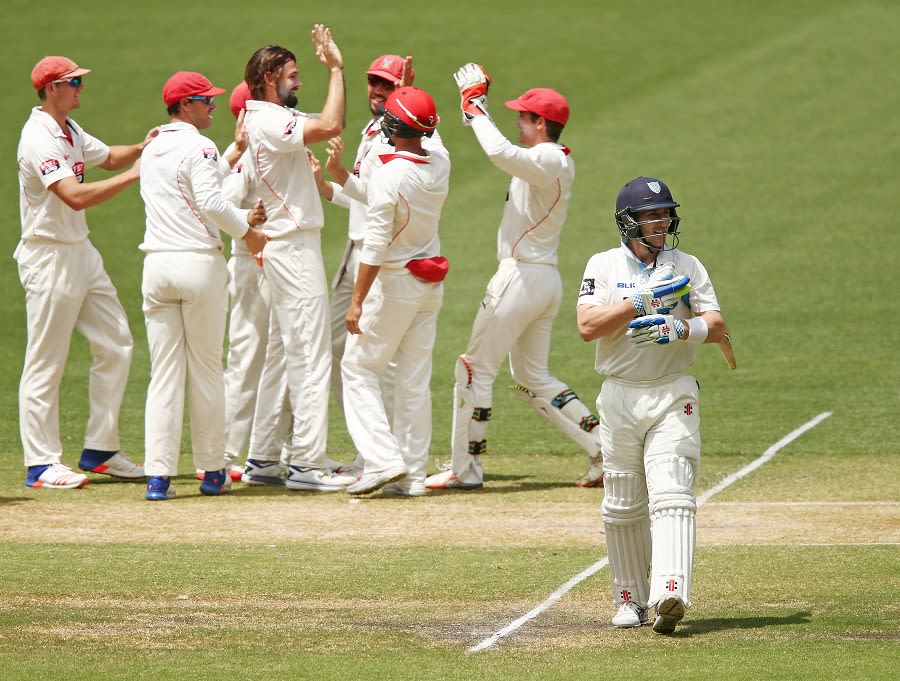 Peter Nevill was pinned lbw by Kane Richardson for 1 | ESPNcricinfo.com Peter Nevill was pinned lbw by Kane Richardson for 1 | ESPNcricinfo.com