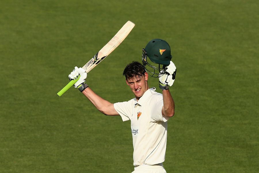 Beau Webster celebrates bringing up his hundred | ESPNcricinfo.com